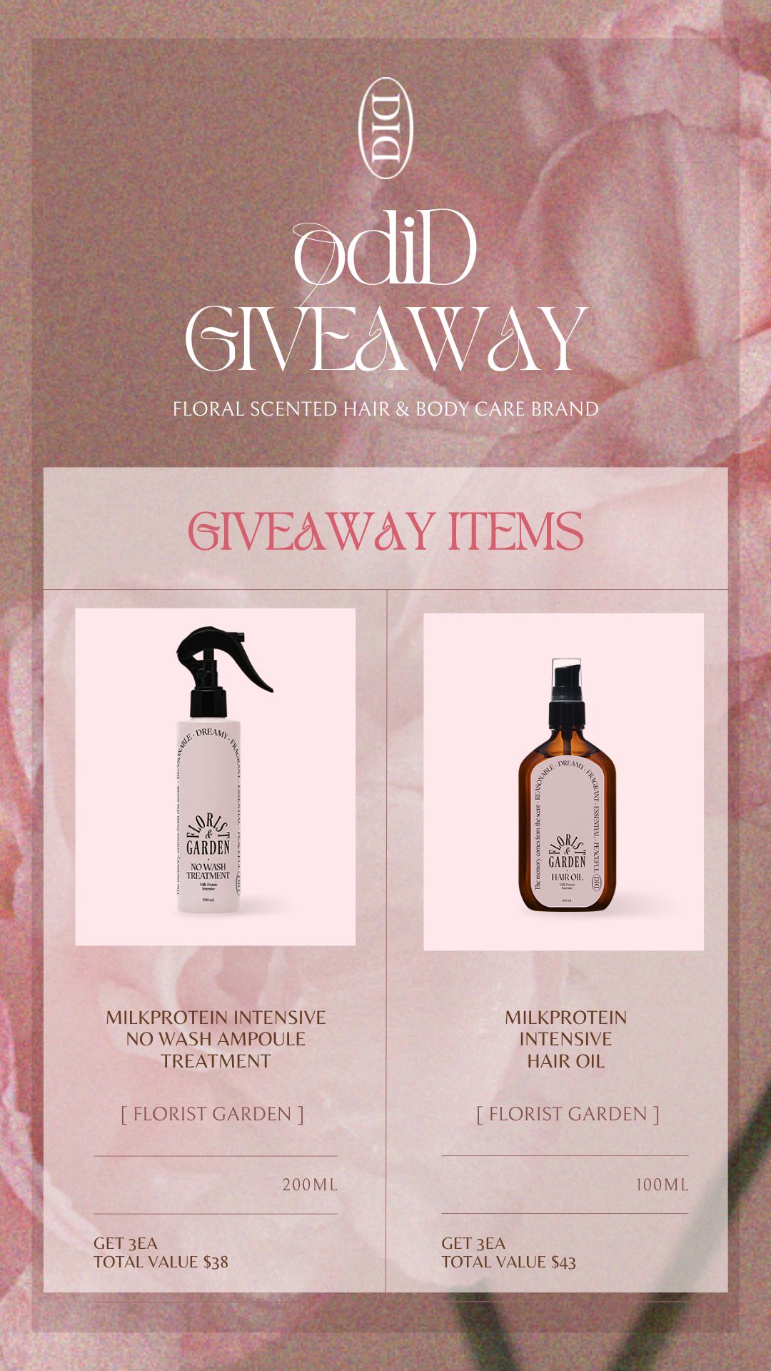 Floral Scented Hair & Body Care Brand, odiD Wholesale | UMMA